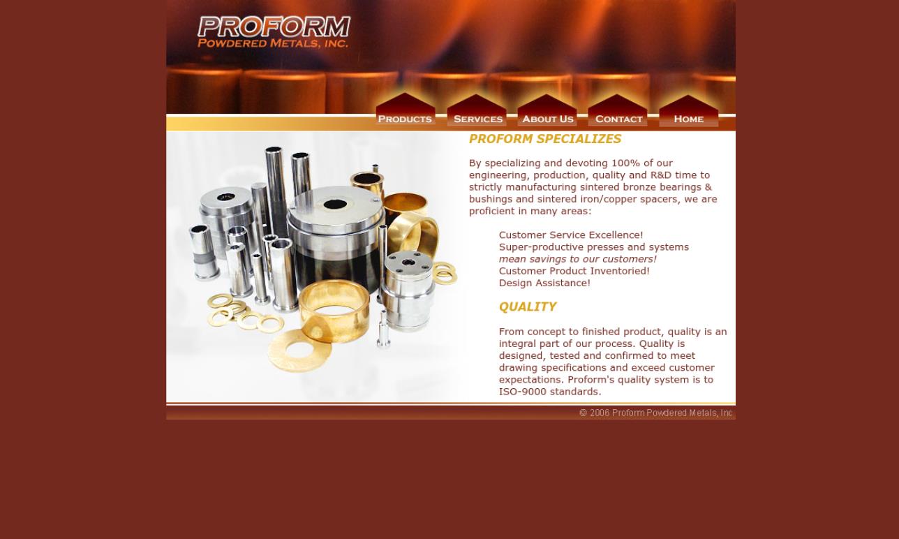 Proform Powdered Metals, Inc. | Powdered Metal Parts